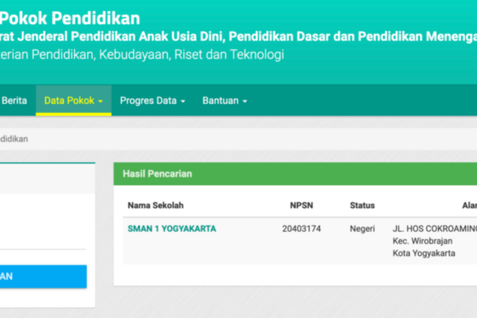 Cek NPSN Online Archives - Official Website Arsip Jogja